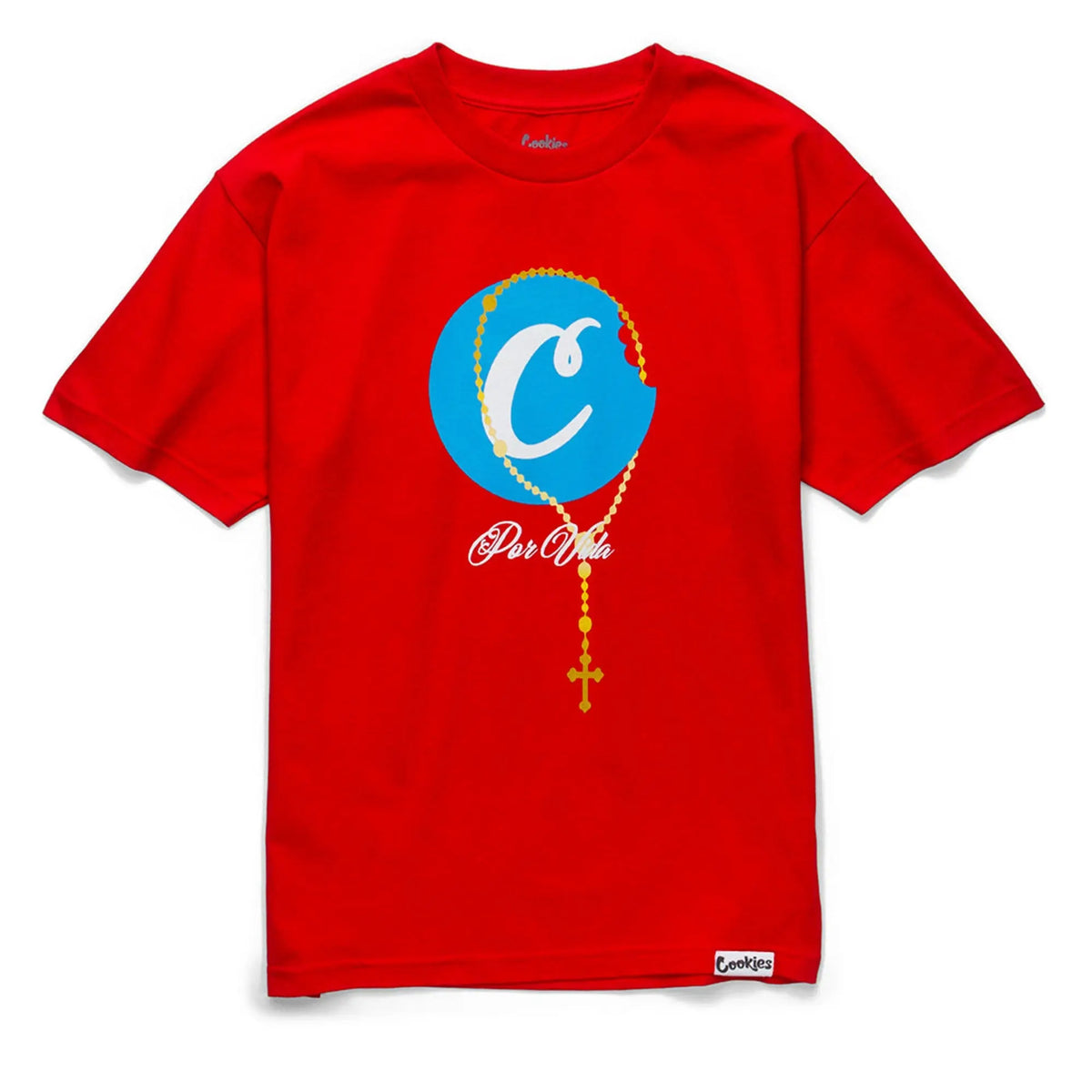 Cookies SF Men Por Vida SS T-Shirt (Red)