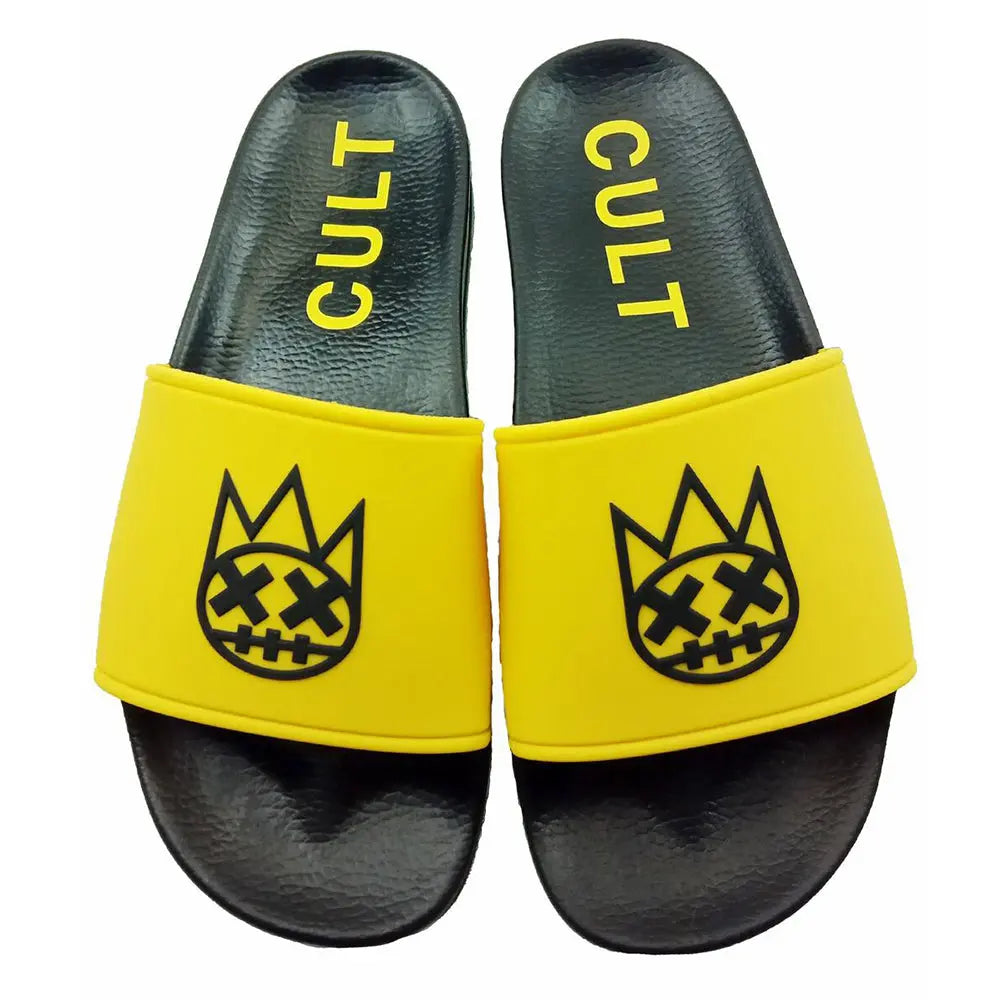 Cult of Individuality Men Cult Slide (Black yellow) – Nexus Clothing