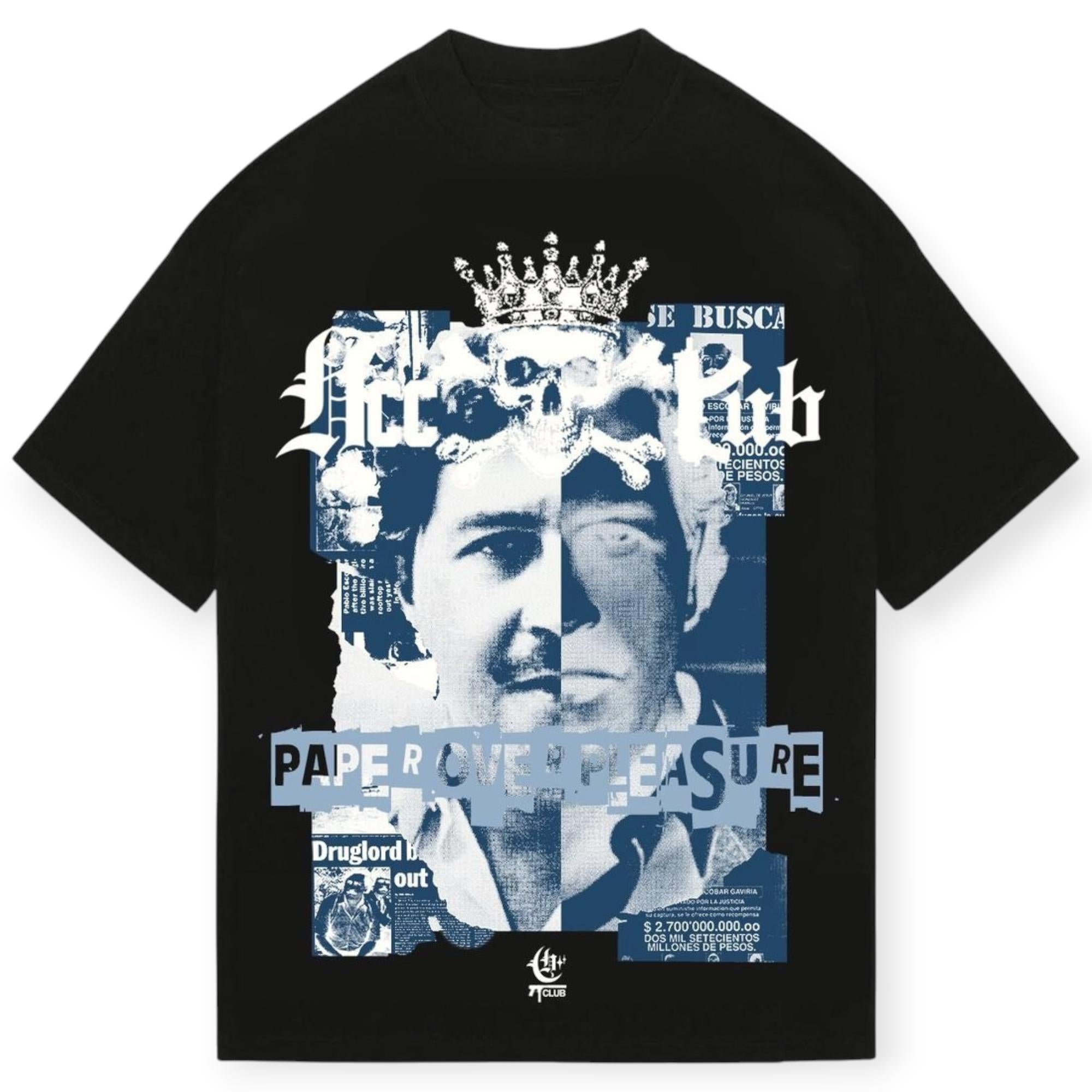 Hustlers Country Club Tee Men P.O.P Paper Over Pleasure Pablo (Black ...
