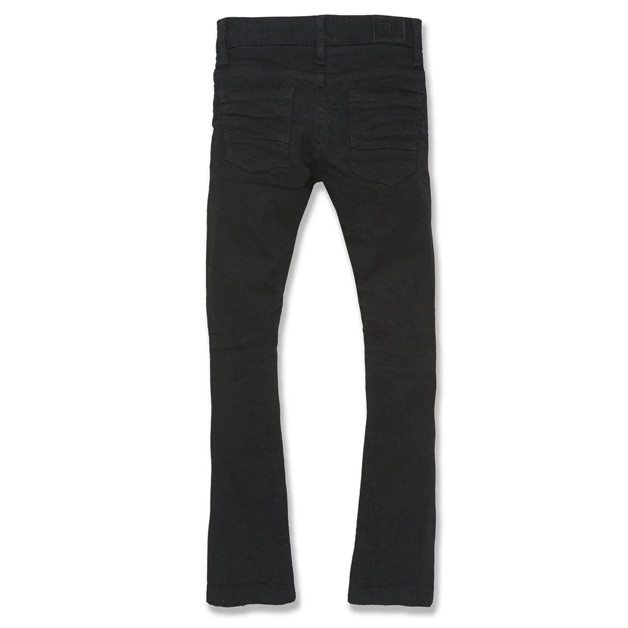 Jordan Craig Boys Stacked Fit Denim with Shreds Jeans (Black) – Nexus ...