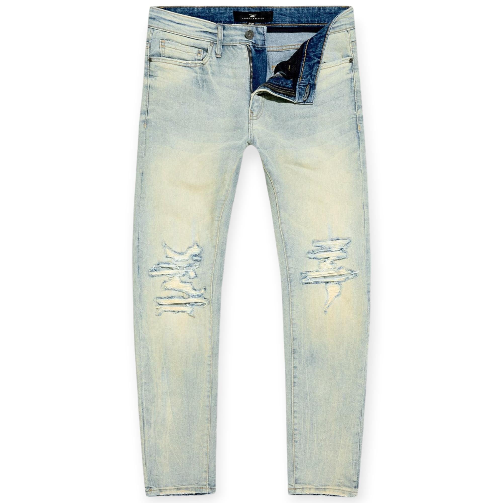 Jordan Craig Men Collins Fordham Denim Shreds on Knees Jeans – Nexus ...