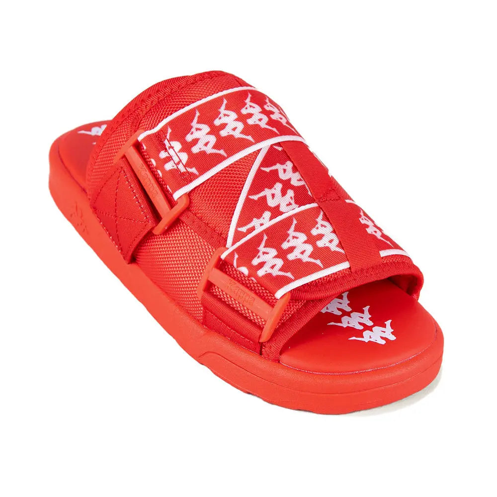 Kappa men 222 Banda 1 Sandals Slides (Red White) – Nexus Clothing