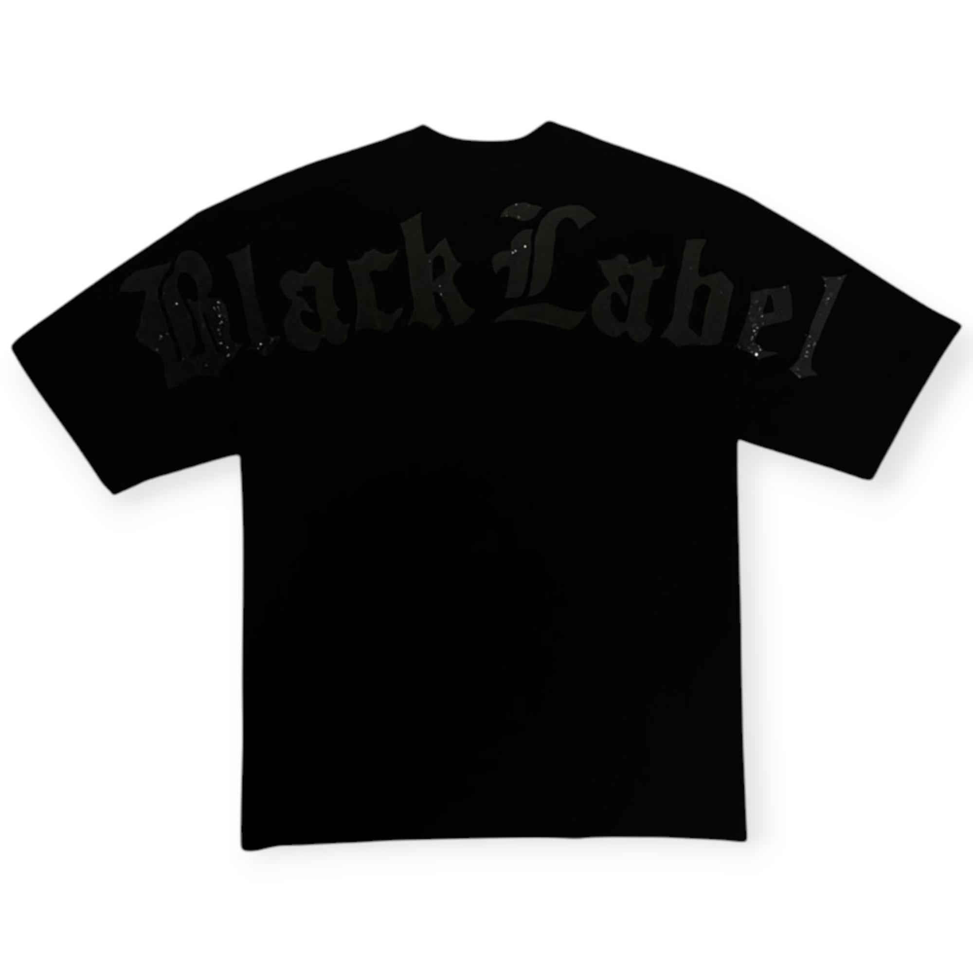 Rawyalty Apparel Crewneck Tee Black Label Men Metallic Black Bling ...