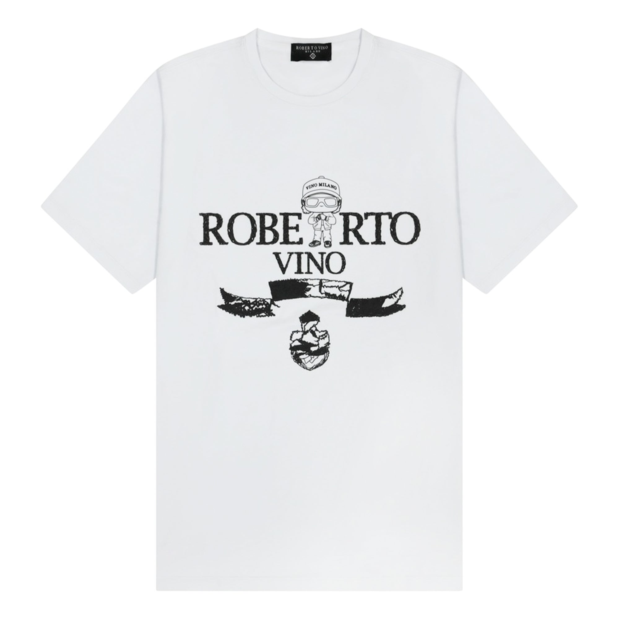 Roberto Vino Milano Men Roberto Boy Tee (White) – Nexus Clothing