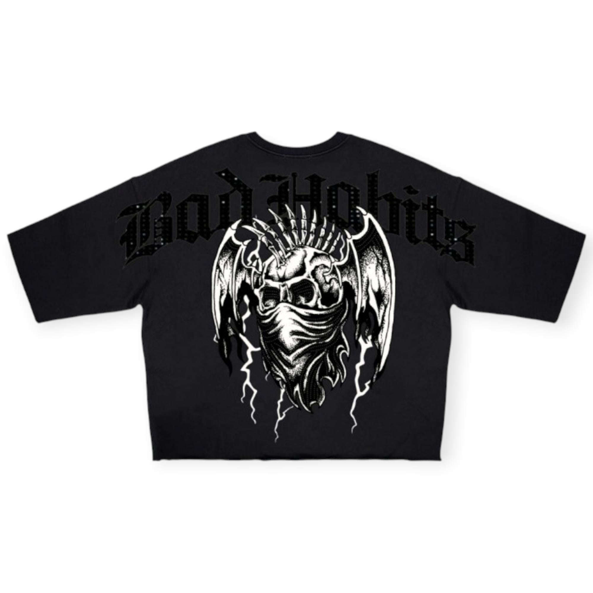 Roku Studio Cropped Crew Men Bad Habits VIP (Black) – Nexus Clothing