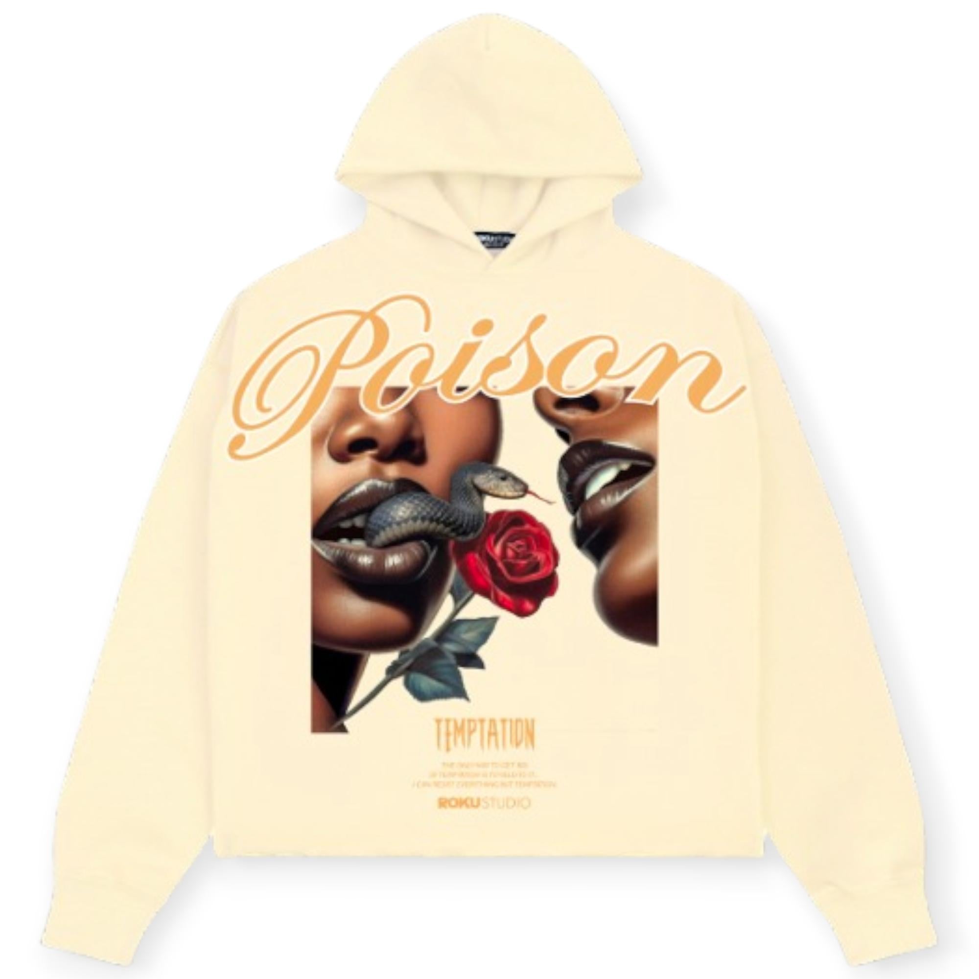Roku Studio Hoodie Men Poison Cropped Drop Shoulder (Eggshell) – Nexus ...