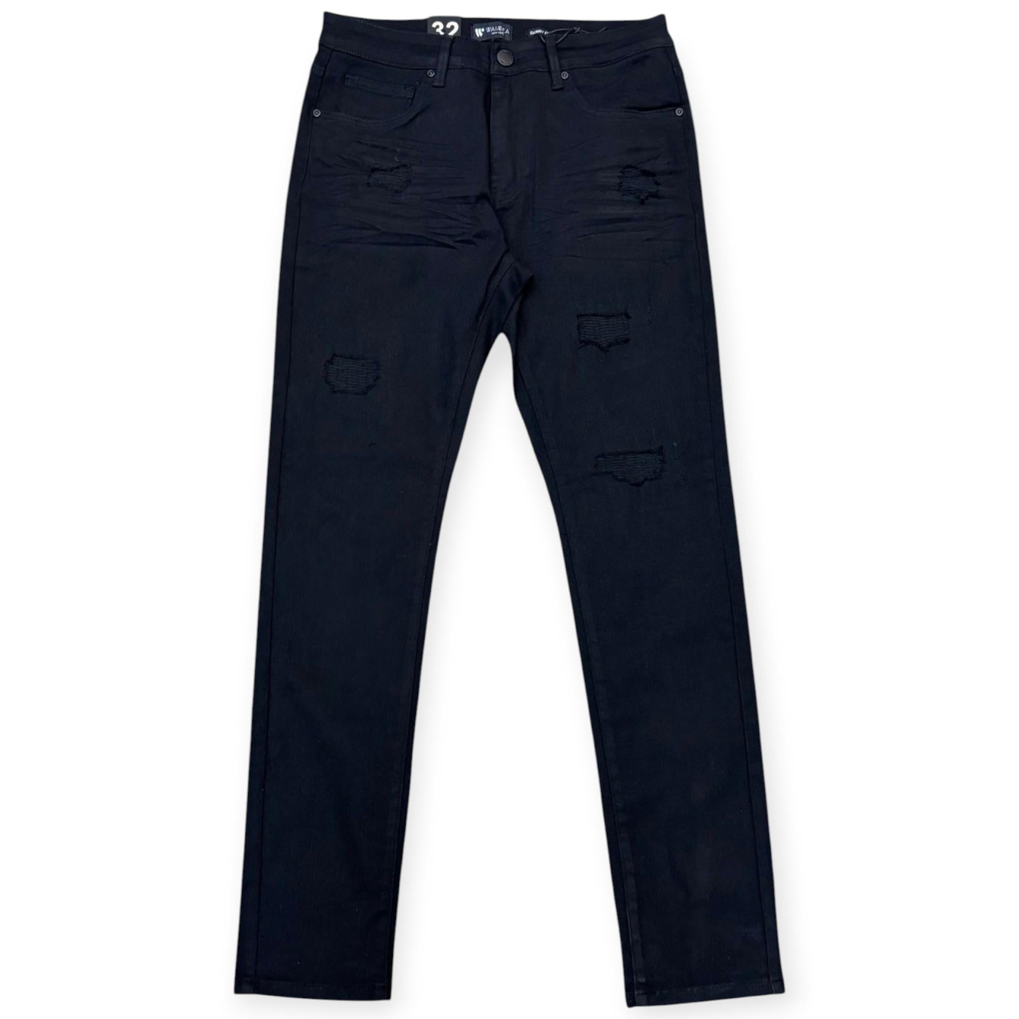 Waimea Men Denim Jeans Skinny (Jet Black) – Nexus Clothing
